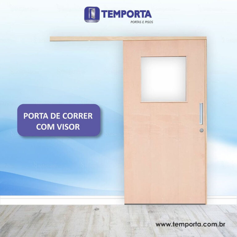 Porta de correr com visor - Temporta